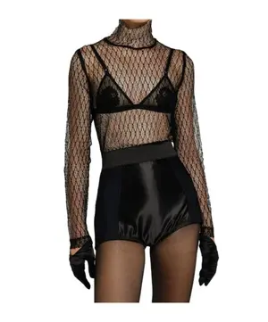 Dolce & Gabbana Dolce Gabbana High-neck Long Sleeved Blouse