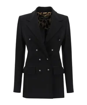 Dolce & Gabbana Dolce Gabbana Double-breasted Turlington Jacket - Black