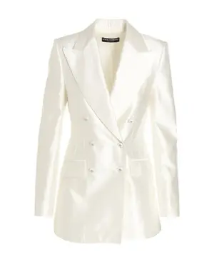 Dolce & Gabbana Dolce Gabbana Double-breasted Tailored Blazer - White