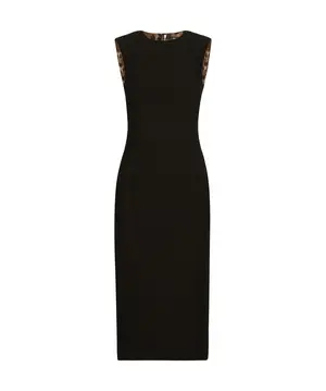 Dolce & Gabbana Dolce Gabbana Sleeveless Midi Dress - Black