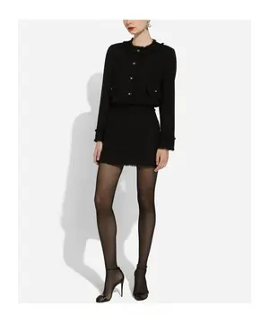 Dolce & Gabbana High-waist Tweed Miniskirt
