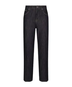 Dolce & Gabbana High-rise Straight Jeans - Black