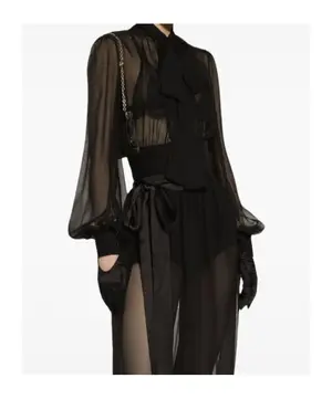 Dolce & Gabbana Dolce Gabbana Pussy-bow Chiffon Blouse
