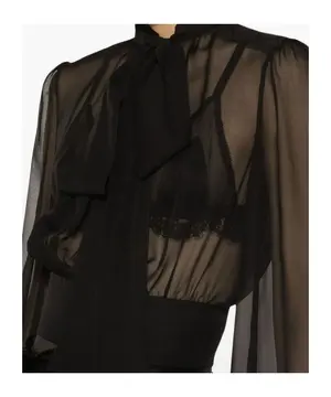 Dolce & Gabbana Dolce Gabbana Pussy-bow Chiffon Blouse