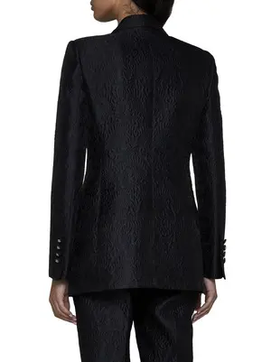 Dolce & Gabbana Dolce Gabbana Floral Jacquard Single-breasted Blazer