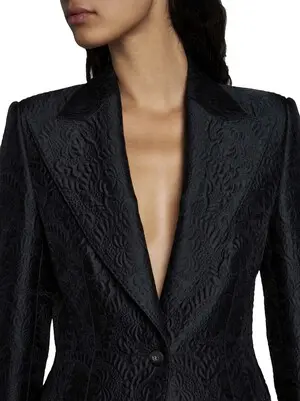 Dolce & Gabbana Dolce Gabbana Floral Jacquard Single-breasted Blazer