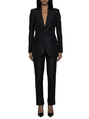 Dolce & Gabbana Dolce Gabbana Floral Jacquard Single-breasted Blazer
