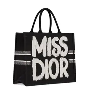 Dior Large Book Tote - Black