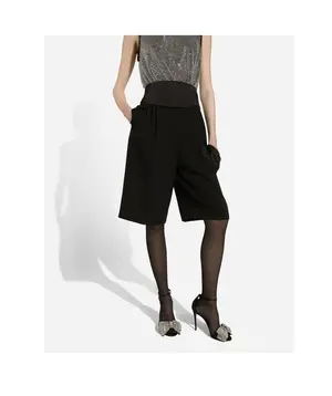 Dolce & Gabbana Dolce Gabbana Gabardine Tuxedo Bermuda Shorts