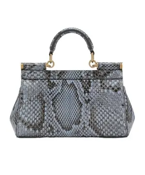 Dolce & Gabbana Dolce Gabbana Small Logo Plaque Embossed Sicily Handbag