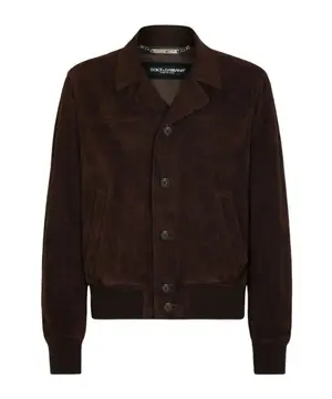 Dolce & Gabbana Dolce Gabbana Buttoned Bomber Jacket
