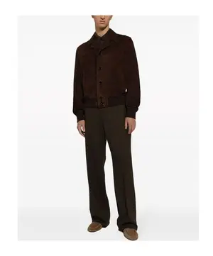 Dolce & Gabbana Dolce Gabbana Buttoned Bomber Jacket