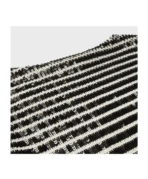 Celine Embroidered Boat Neck Marinière Sweater In Wool