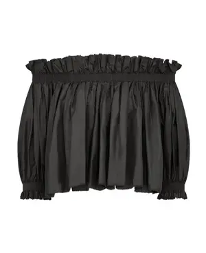 Dior Off-the-shoulder Smocked Top - Black