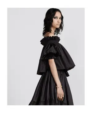 Dior Off-the-shoulder Smocked Top