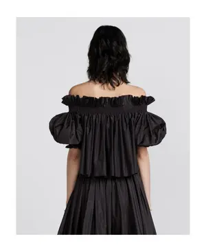 Dior Off-the-shoulder Smocked Top
