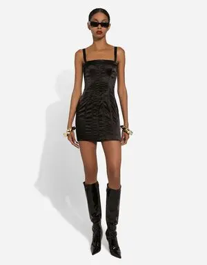 Dolce & Gabbana Dolce Gabbana Short Strapless Satin Dress