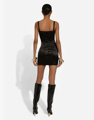 Dolce & Gabbana Dolce Gabbana Short Strapless Satin Dress
