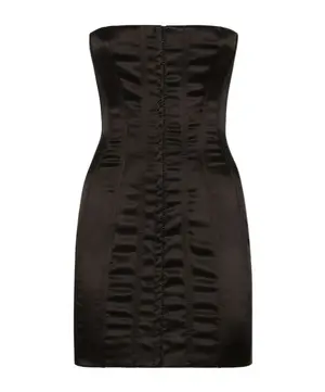 Dolce & Gabbana Dolce Gabbana Short Strapless Satin Dress