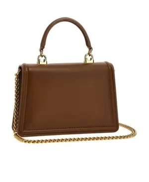 Dolce & Gabbana Dolce Gabbana Devotion Embellished Small Tote Bag - Brown