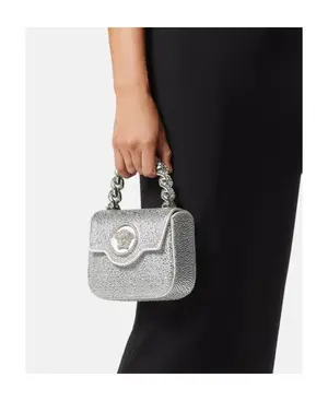 Versace La Medusa Embellished Mini Tote Bag