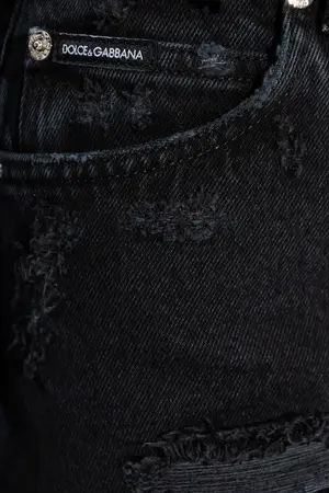 Dolce & Gabbana Dolce Gabbana High-waist Distressed Jeans