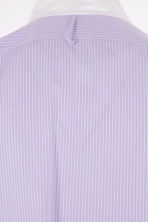 Loewe Striped Asymmetric Shirt In Striped Cotton Poplin
