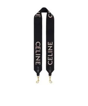 Celine Long Strap In Wool With Jacquard
