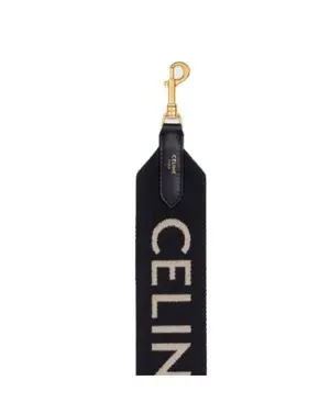 Celine Long Strap In Wool With Jacquard