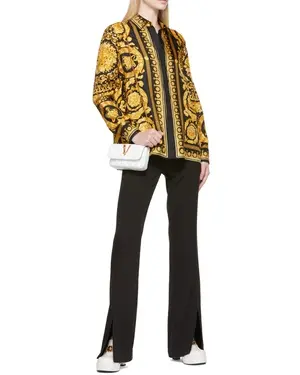 Versace Baroque Pattern Long Sleeved Shirt