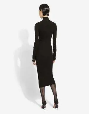 Dolce & Gabbana Lace-panel Midi Dress