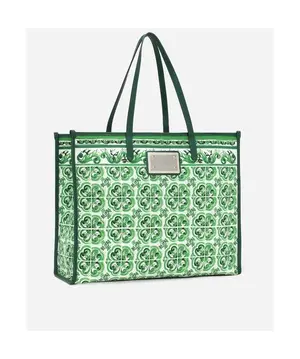 Dolce & Gabbana Dolce Gabbana Majolica Printed Large Shopper Bag