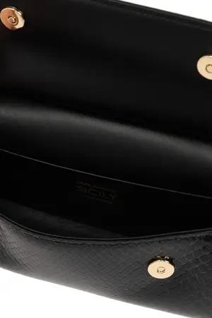 Dolce & Gabbana Dolce Gabbana Small Logo Plaque Embossed Sicily Handbag