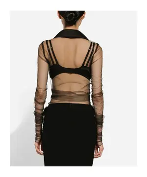 Dolce & Gabbana Dolce Gabbana Semi-sheer Tulle Blouse