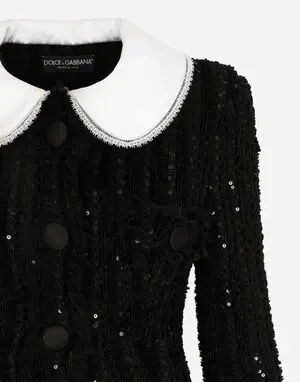 Dolce & Gabbana Sequinned Tweed Jacket