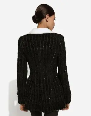 Dolce & Gabbana Sequinned Tweed Jacket