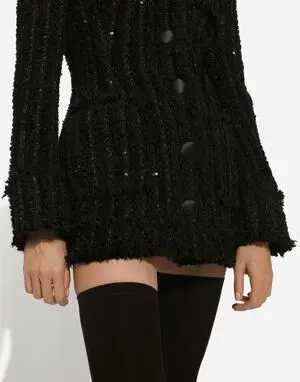 Dolce & Gabbana Sequinned Tweed Jacket