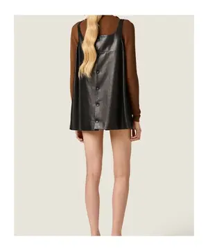 Miu Miu Nappa Leather Mini-dress