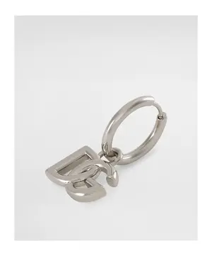 Dolce & Gabbana Dolce Gabbana Dg Logo Pendant Hoop Earrings