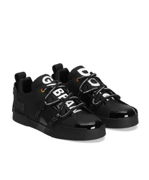 Dolce & Gabbana Dolce Gabbana Portofino Logo Printed Sneakers