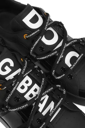 Dolce & Gabbana Dolce Gabbana Portofino Logo Printed Sneakers