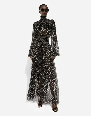 Dolce & Gabbana Polka Dot-print Silk Dress