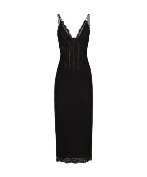 Dolce & Gabbana Dolce Gabbana Lace Calf-length Slip Dress