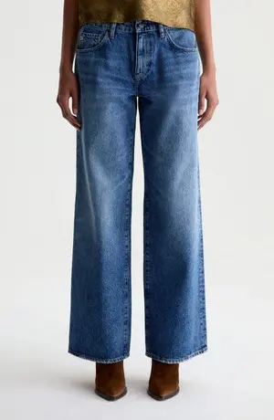 Ag Adria High Waist Wide Leg Jeans - Jive