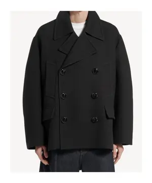 Balenciaga Short Peacoat
