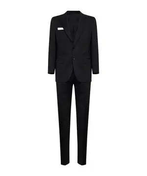 Kiton Single-breasted Suit - Black
