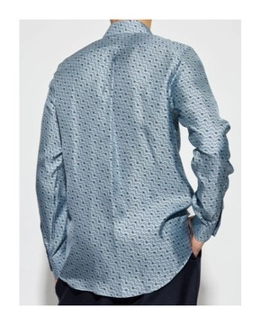 Dolce & Gabbana Dolce Gabbana Tie Printed Martini-fit Shirt - Blue