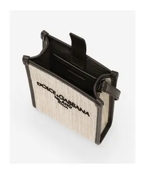 Dolce & Gabbana Dolce Gabbana Logo Embroidered Small Shopper Bag