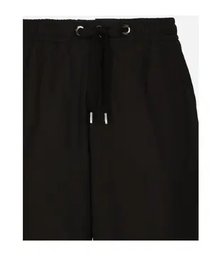 Dolce & Gabbana Drawstring-waist Cotton Track Pants