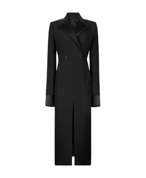 Dolce & Gabbana Dolce Gabbana Double Breasted Midi Dress - Black